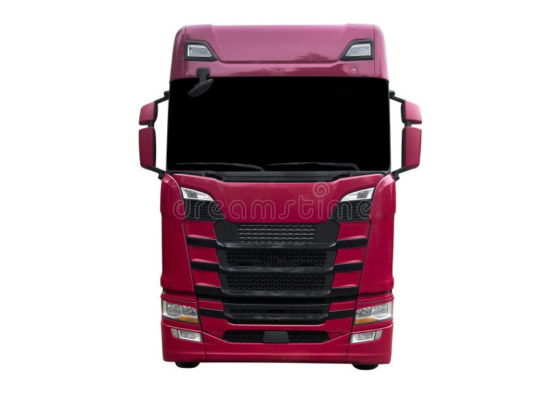 Front View Piece of Smoked Ham Meat Isolated on White Background. Raw ...