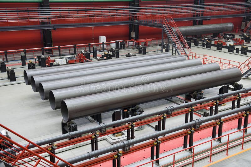 Big-diameter Pipes for Natural Gas Stock Image - Image of material ...