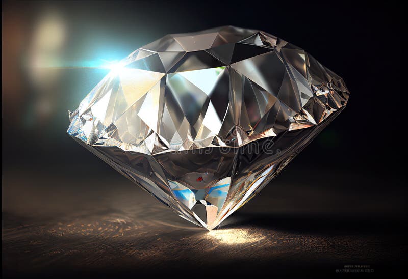 Big Diamond Illustration. AI Generative Stock Illustration ...