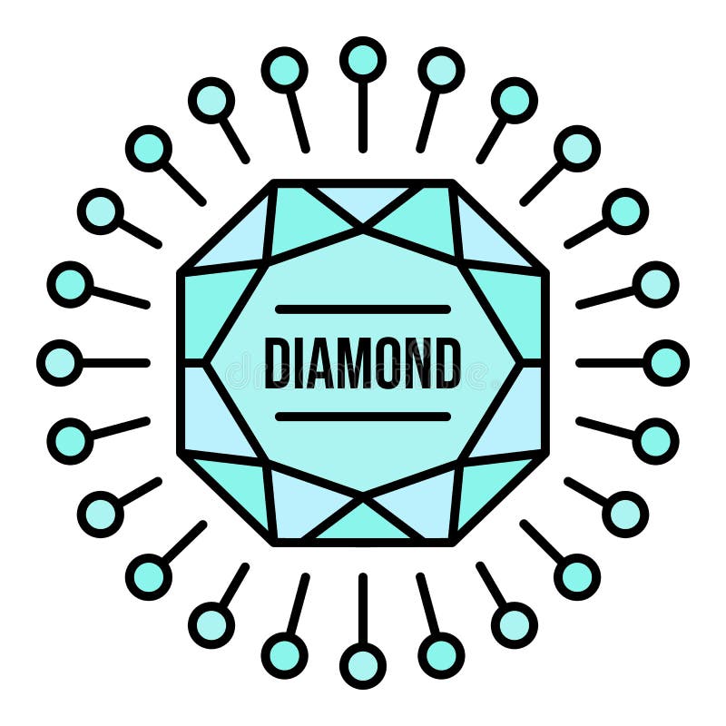 Old Diamond Logo, Outline Style Stock Vector - Illustration of girl ...