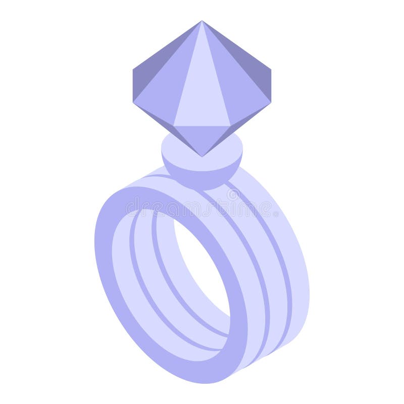 Big Diamond Ring with a Triple Band, Showing Luxury and Love Stock ...