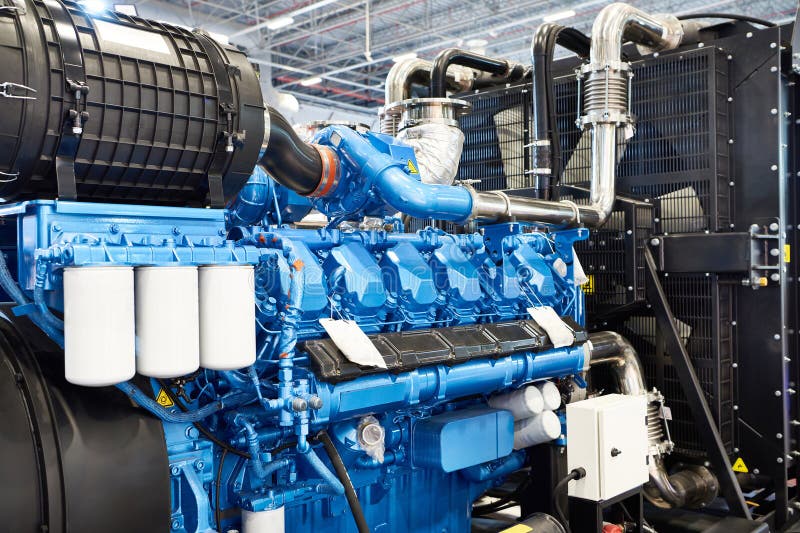 Big diesel generator stock image. Image of auto, industrial - 283928093