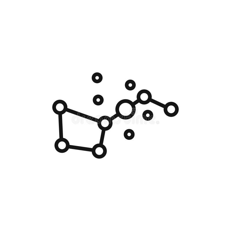 Big Dipper Logo Sign Vector Outline Stock Illustration - Illustration ...
