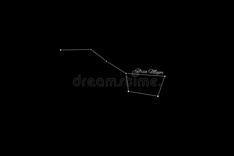 Big Dipper, Ursa Major Constellation, Cluster of Stars Stock Image ...