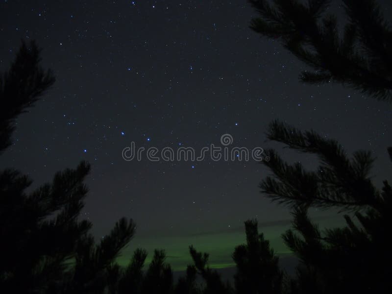 Night Sky Stars Big Dipper Constellation Stock Image - Image of ...