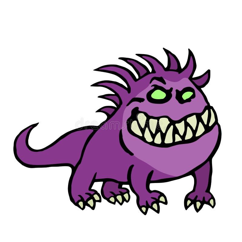 Big Dog from Hell. Vector Illustration Stock Vector - Illustration of ...