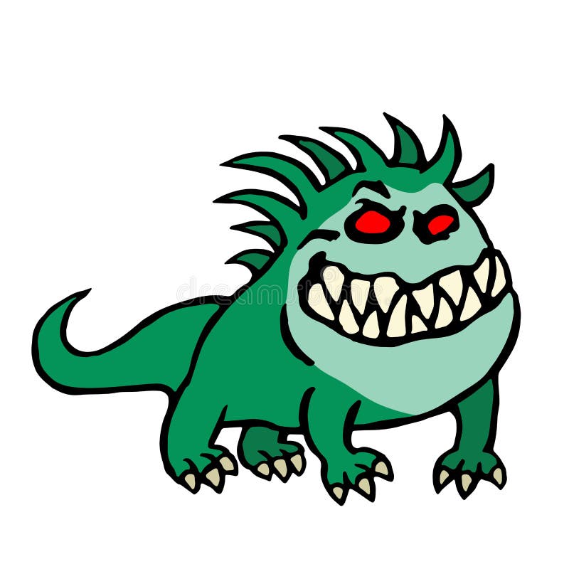 Big Dog from Hell. Vector Illustration Stock Vector - Illustration of ...