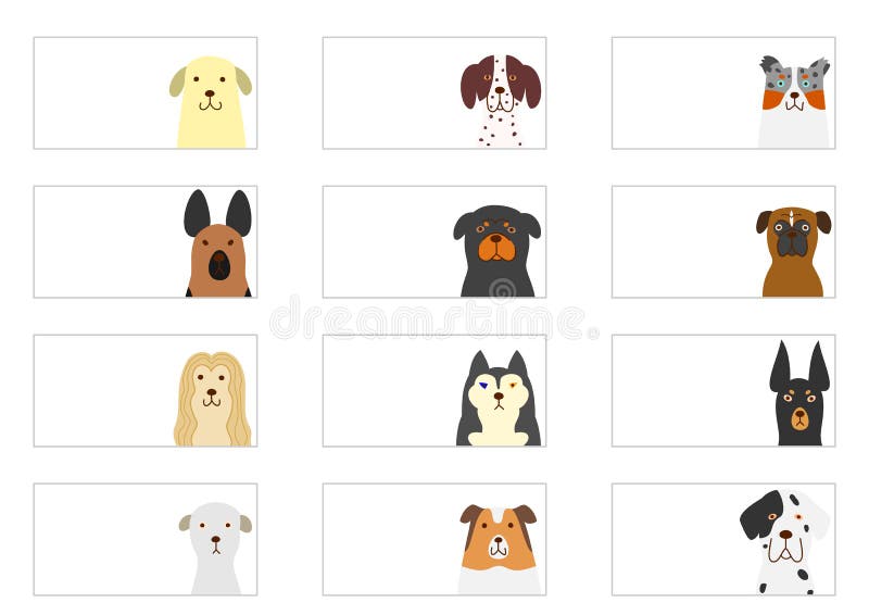 Dogs banner stock vector. Illustration of border, chihuahua - 73346439