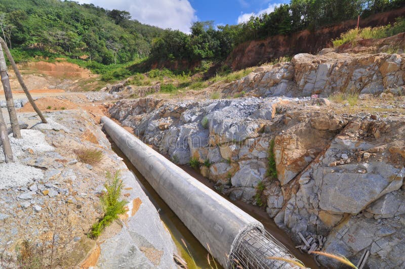 Big Drain pipe stock photo. Image of pipeline, pond, pipes - 22593724