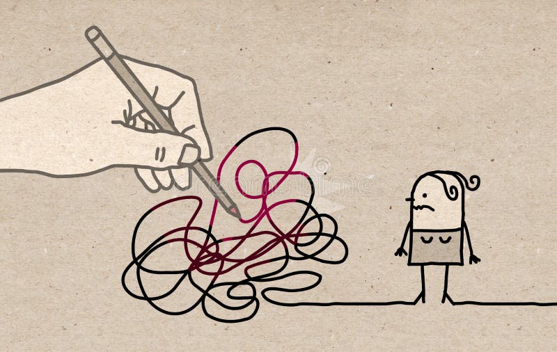 Blocked Path Woman Stock Illustrations – 9 Blocked Path Woman Stock ...