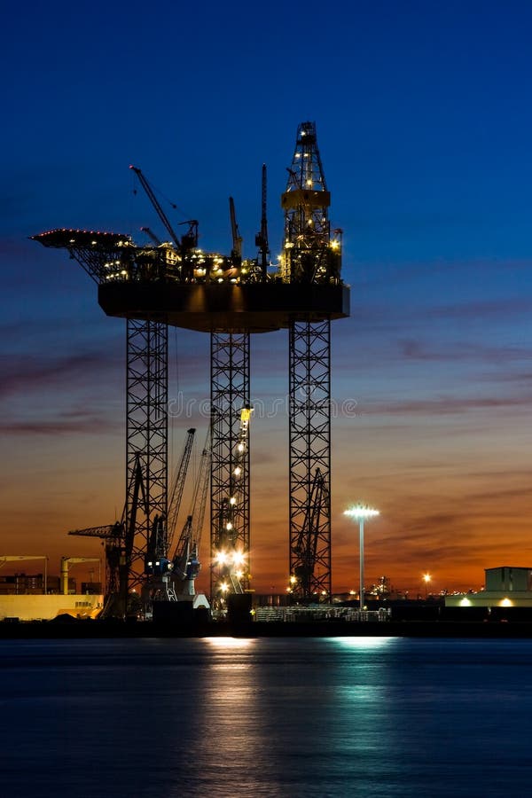 Offshore Drilling Platform stock photo. Image of blue - 31846122