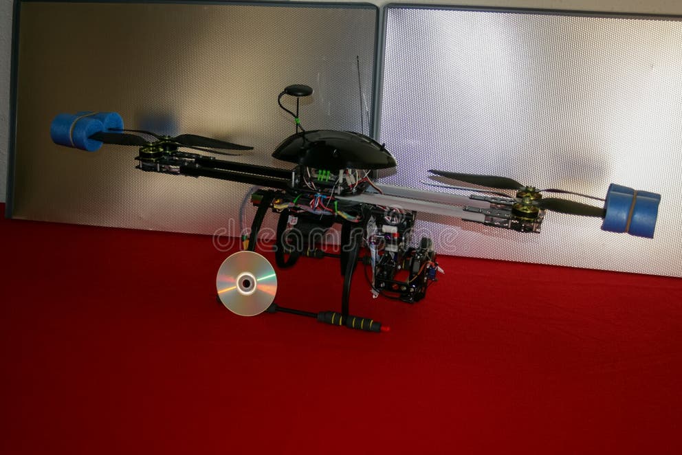 A Big Drone Cargo Transport Prototype Showing Different Electronic ...