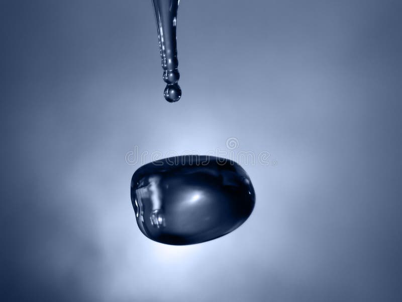 Big drop stock image. Image of blue, macro, soda, reflex - 13703