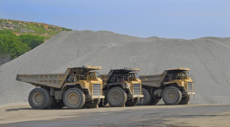 Dump truck and loader stock image. Image of mover, bulldozer - 2568027