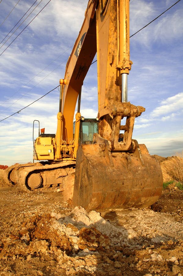 Big earth mover stock photo. Image of blue, machine, construction - 825810