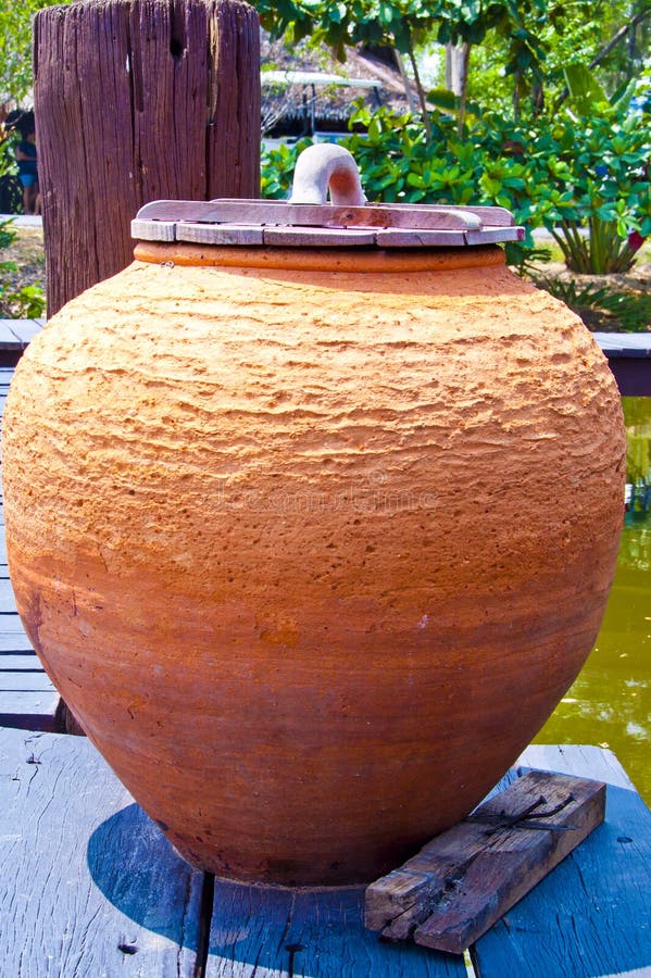 Big earthen jar stock image. Image of classical, decoration - 32929785