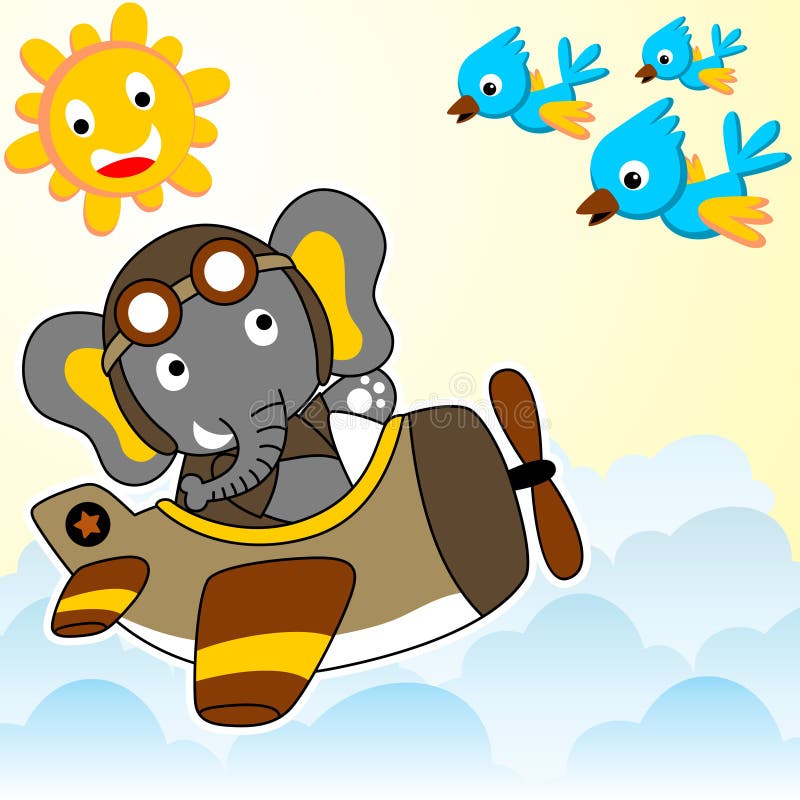 Airplane Clipart Animated Animals
