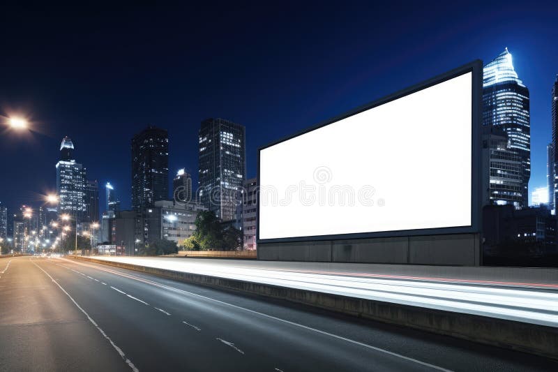 Big Empty Billboard in Big City, Empty Billboard with Copy Space for ...