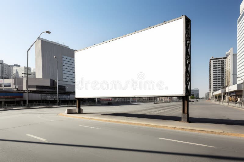 Big Empty Billboard in Big City, Empty Billboard with Copy Space for ...
