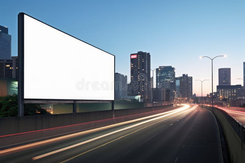 Big Empty Billboard in Big City, Empty Billboard with Copy Space for ...