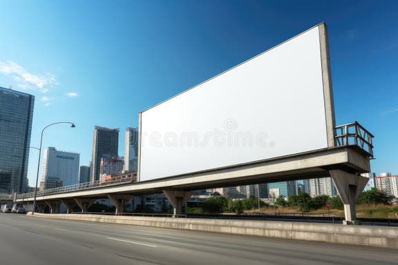 Big Empty Billboard in Big City, Empty Billboard with Copy Space for ...