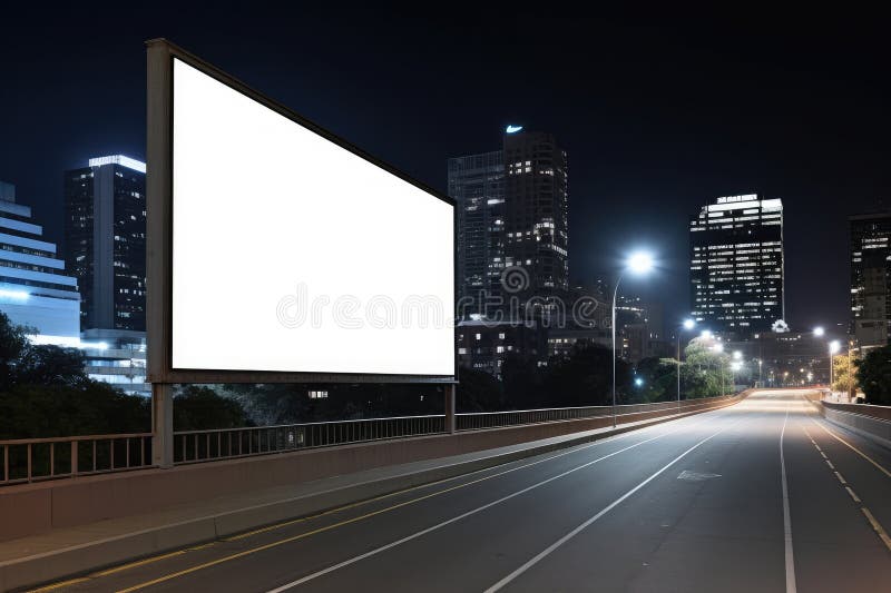 Big Empty Billboard in Big City, Empty Billboard with Copy Space for ...