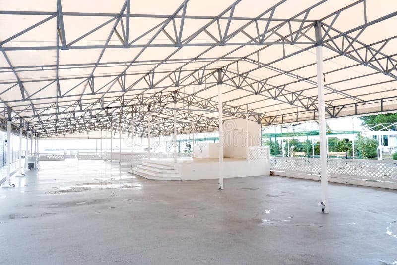 Big empty Canvas Tent stock photo. Image of ground, function - 212869244