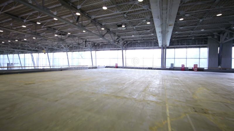 Big Empty Hall with Big Windows, Moving Stock Footage - Video of light ...