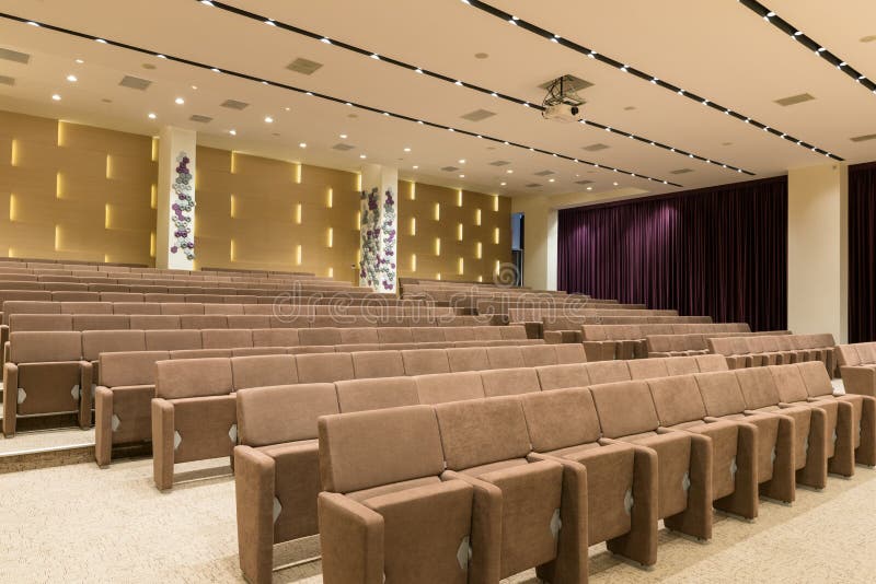 Big Empty Modern Meeting, Conference Hall Stock Image - Image of learn ...