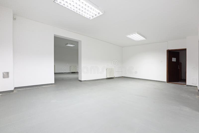 Big Empty Room stock photo. Image of doors, space, white - 147859414