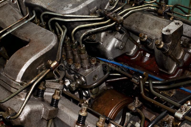 Big engine stock photo. Image of manufacturing, installation - 215524980