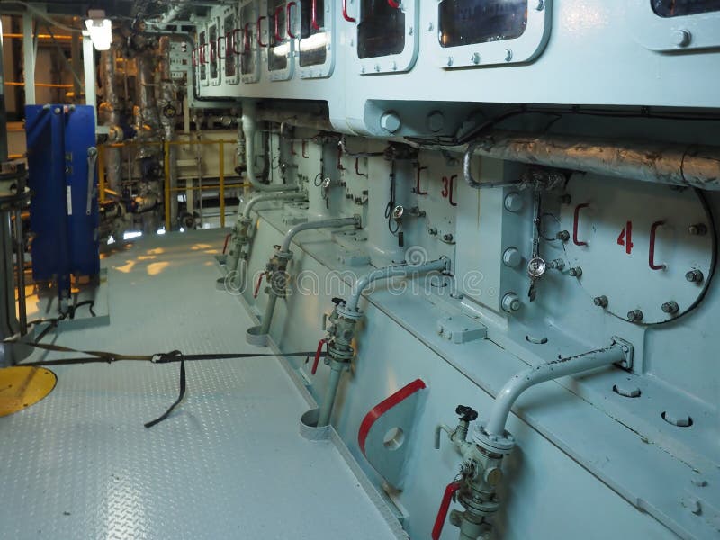 Big Engine Propeller Inside a Merchant Vessel Stock Image - Image of ...