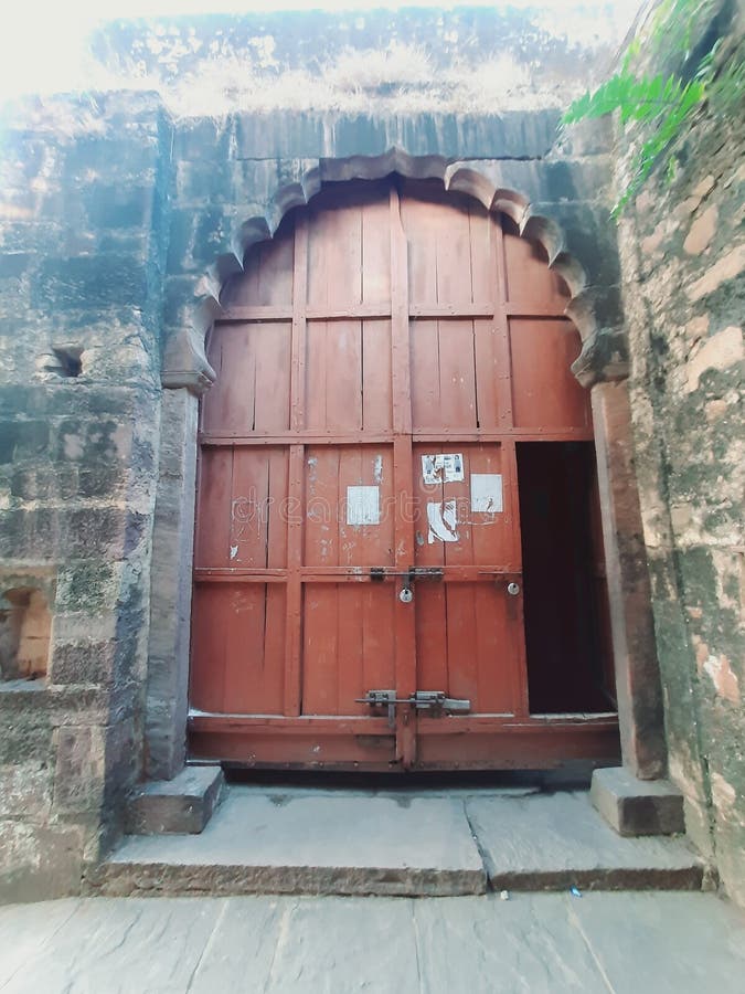 Big Entry Door of Fort stock image. Image of entry, vijayraghavgarh ...