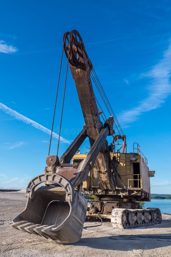 Big excavator stock image. Image of excavator, limestone - 91772989