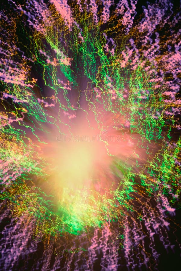 Big Explosion. Expanding Universe. Fireworks Explosion. Abstraction ...