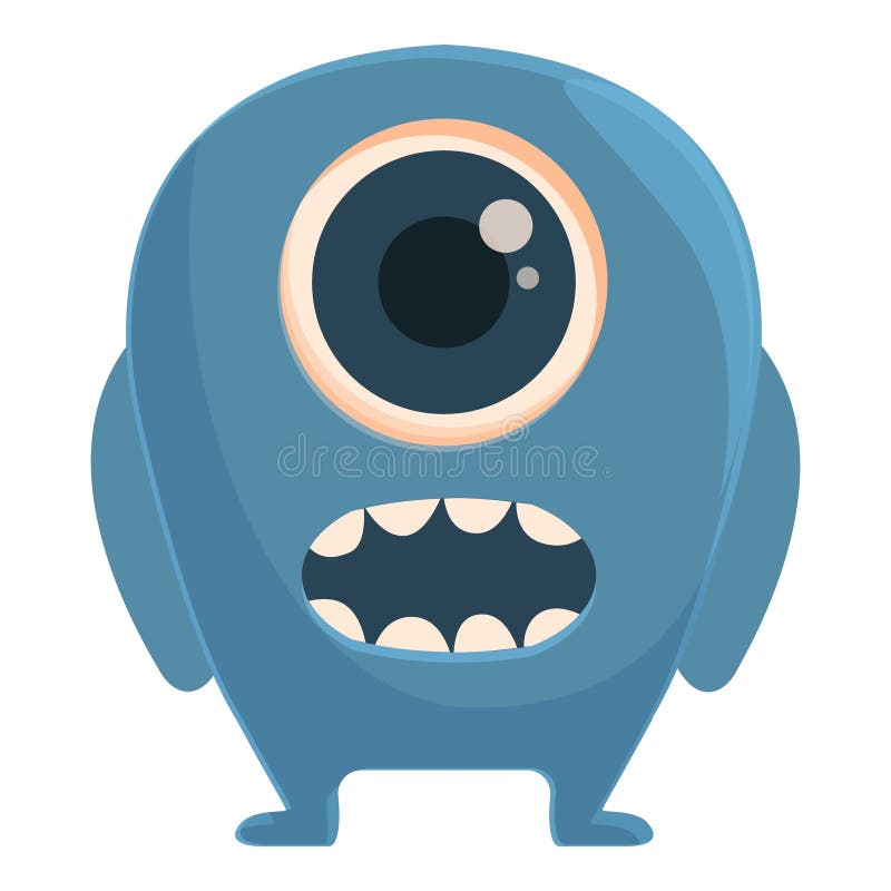 Big Eye Monster Icon Cartoon Vector. Creature Face Baby Stock Vector ...