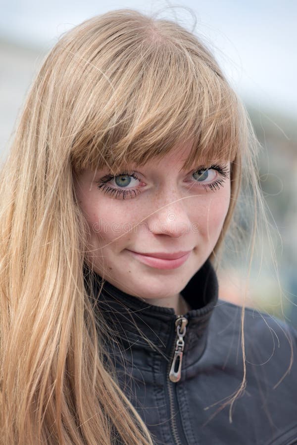 Big-eyed stock image. Image of evening, female, face - 26714101