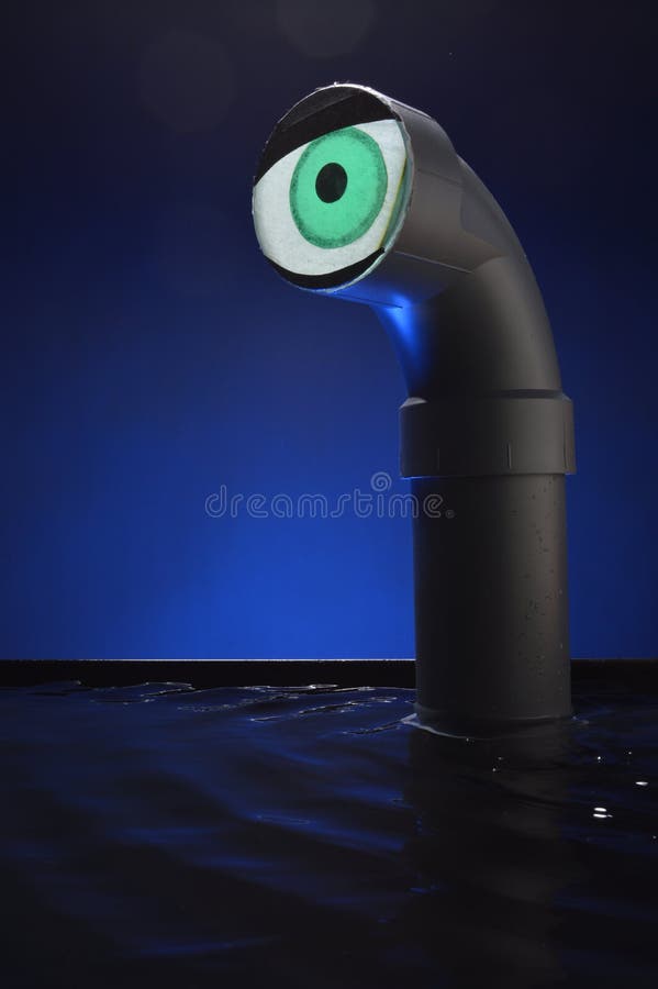 Periscope Peeking Up through Water Surface Stock Image - Image of boat ...