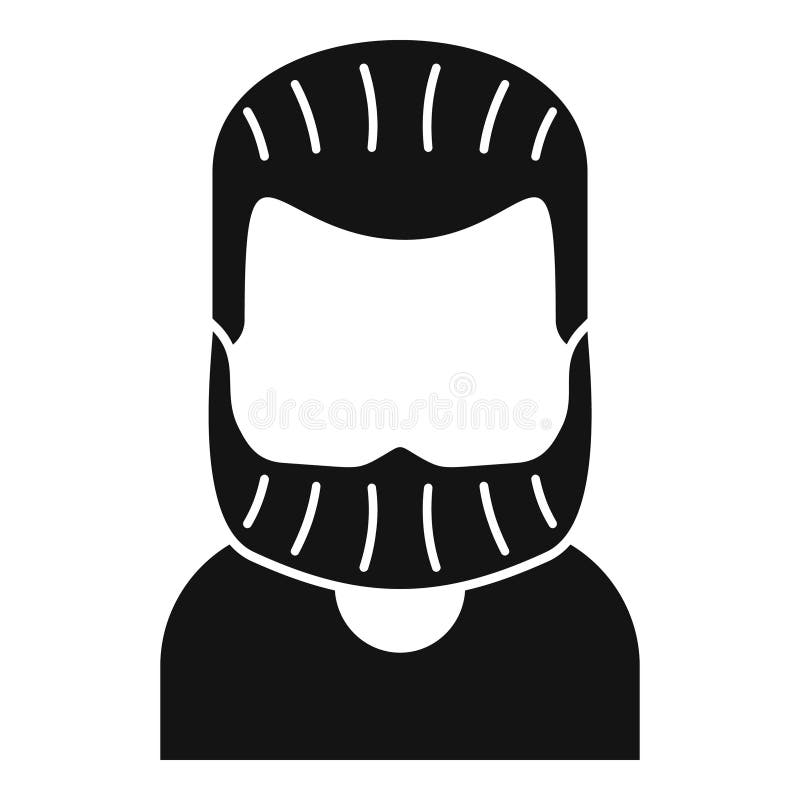 Big Face Beard Icon Simple Vector. Individual Short Stock Vector ...