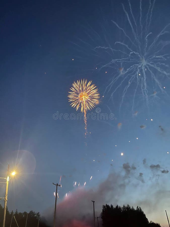 Big falls fireworks stock image. Image of fireworks - 256945511