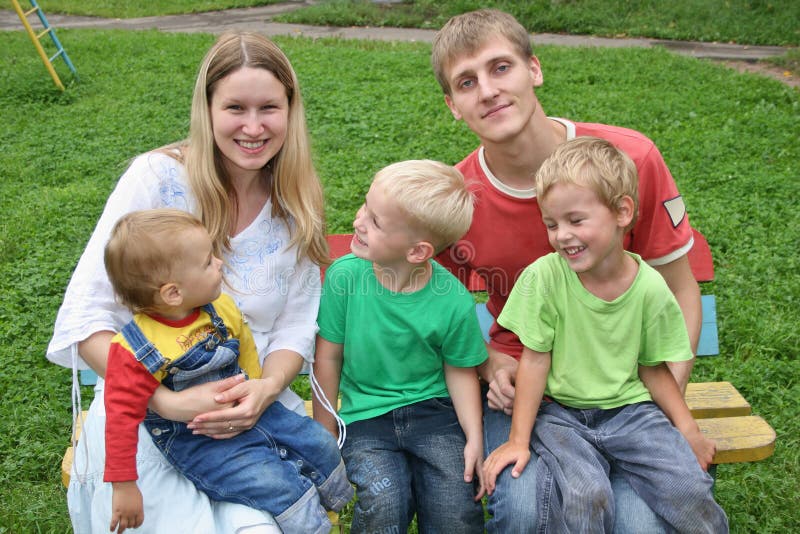 Big family stock image. Image of group, learn, girl, baby - 1192255