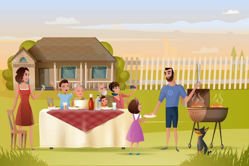 Family Picnic in National Park Cartoon Vector Stock Vector ... Family Picnic in National Park Cartoon Vector Stock Vector ...