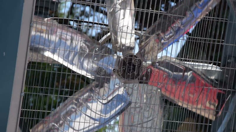 Big Fan Designed for Large Objects,turning Around and Blowing Stock ...