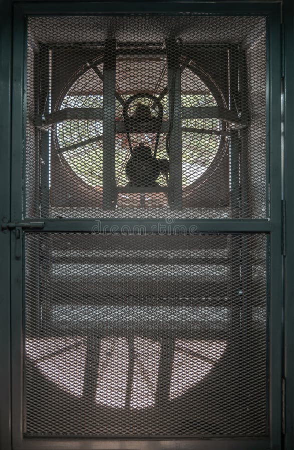 Big Fan Electric Ventilation Fan is Located on the Wall of the Gym ...