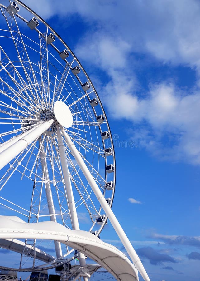 Big Ferris Wheel Near the Caspian Sea Stock Photo - Image of ...