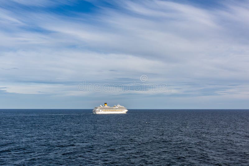 Big ferry in the sea stock photo. Image of large, ferry - 121600926