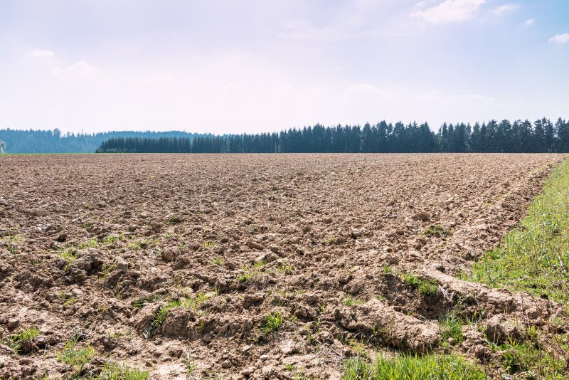 Big Fields in the Middle of the German Countryside with Hills, Forests ...