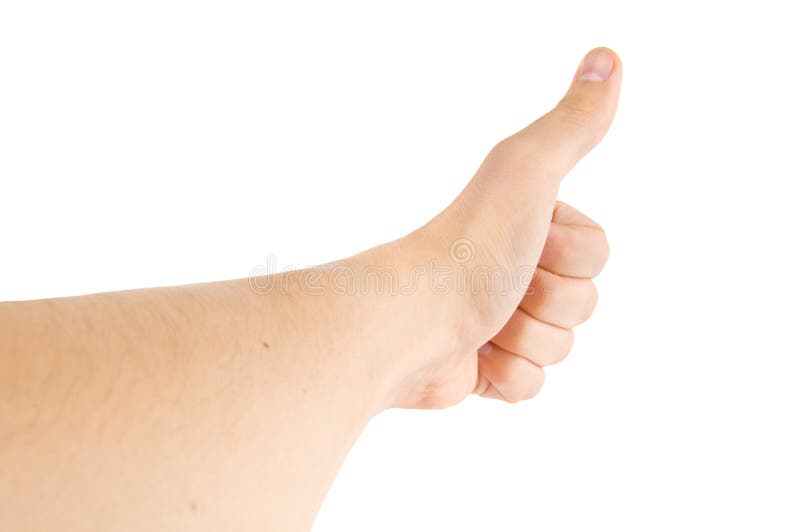 The Man With The Lifted Big Finger Stock Image - Image of income ...