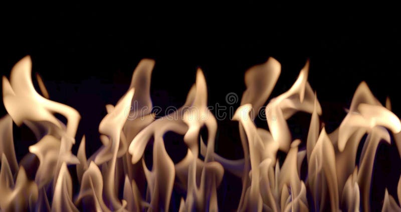 Flames Isolated on Black Background, Looped Animation Stock Footage ...