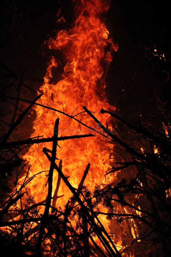Big fire stock image. Image of dangerous, barbecue, light - 41887087